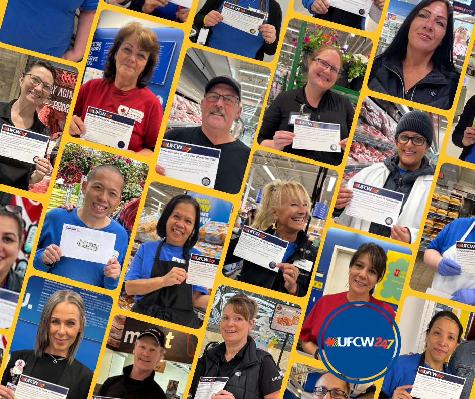Recognizing UFCW Member Milestones - UFCW 247