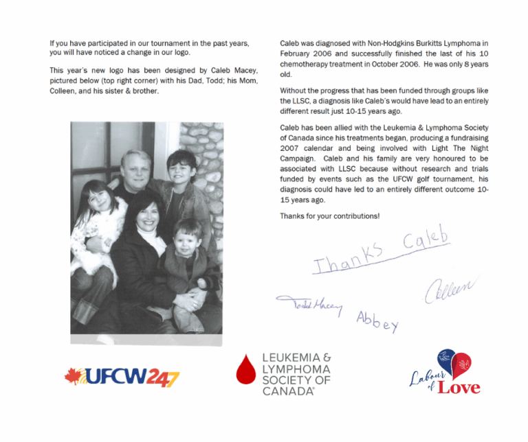 Drawing Support for Blood Cancer Research: Caleb's Connection with UFCW ...